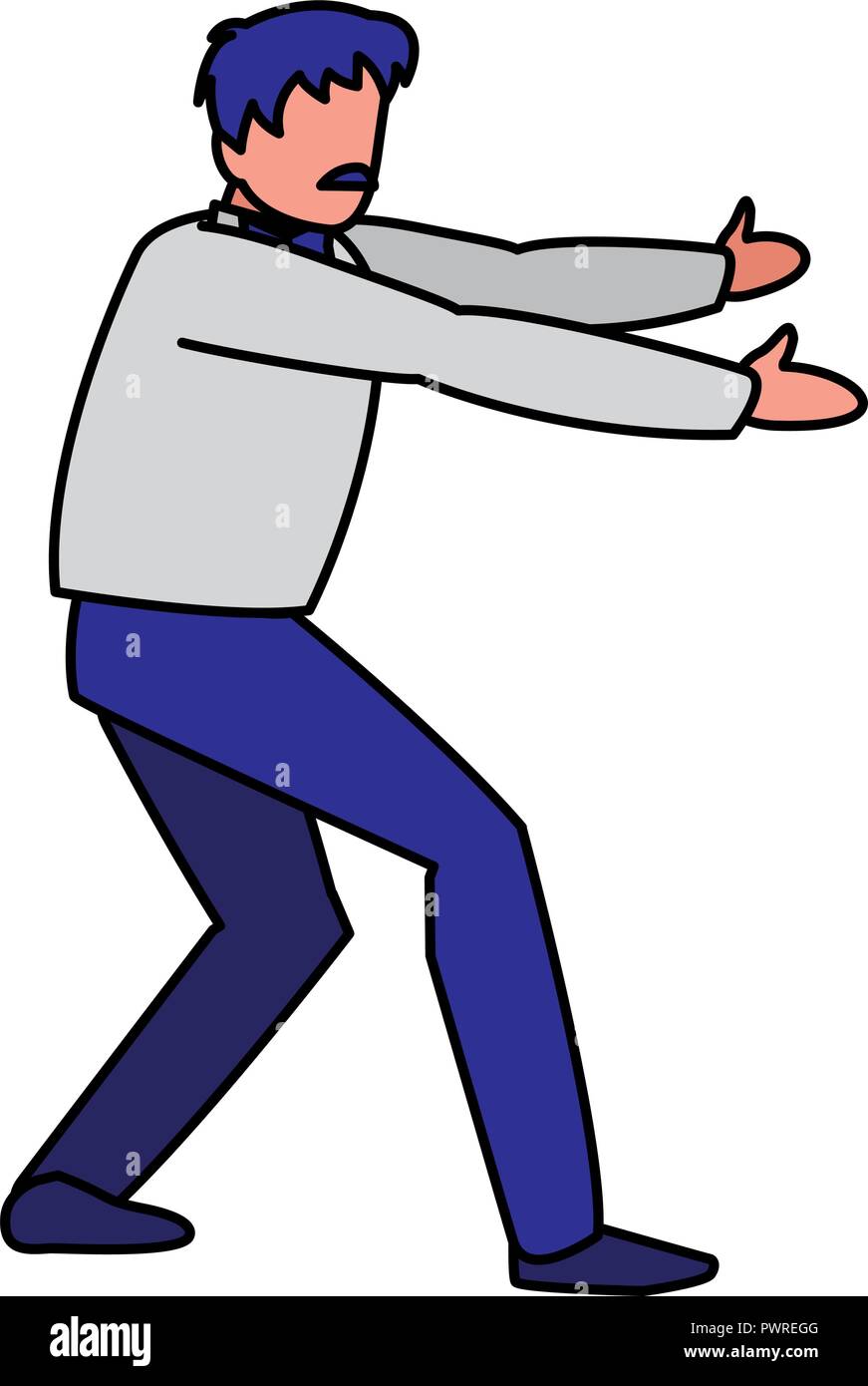 boxing referee icon over white background, vector illustration Stock ...