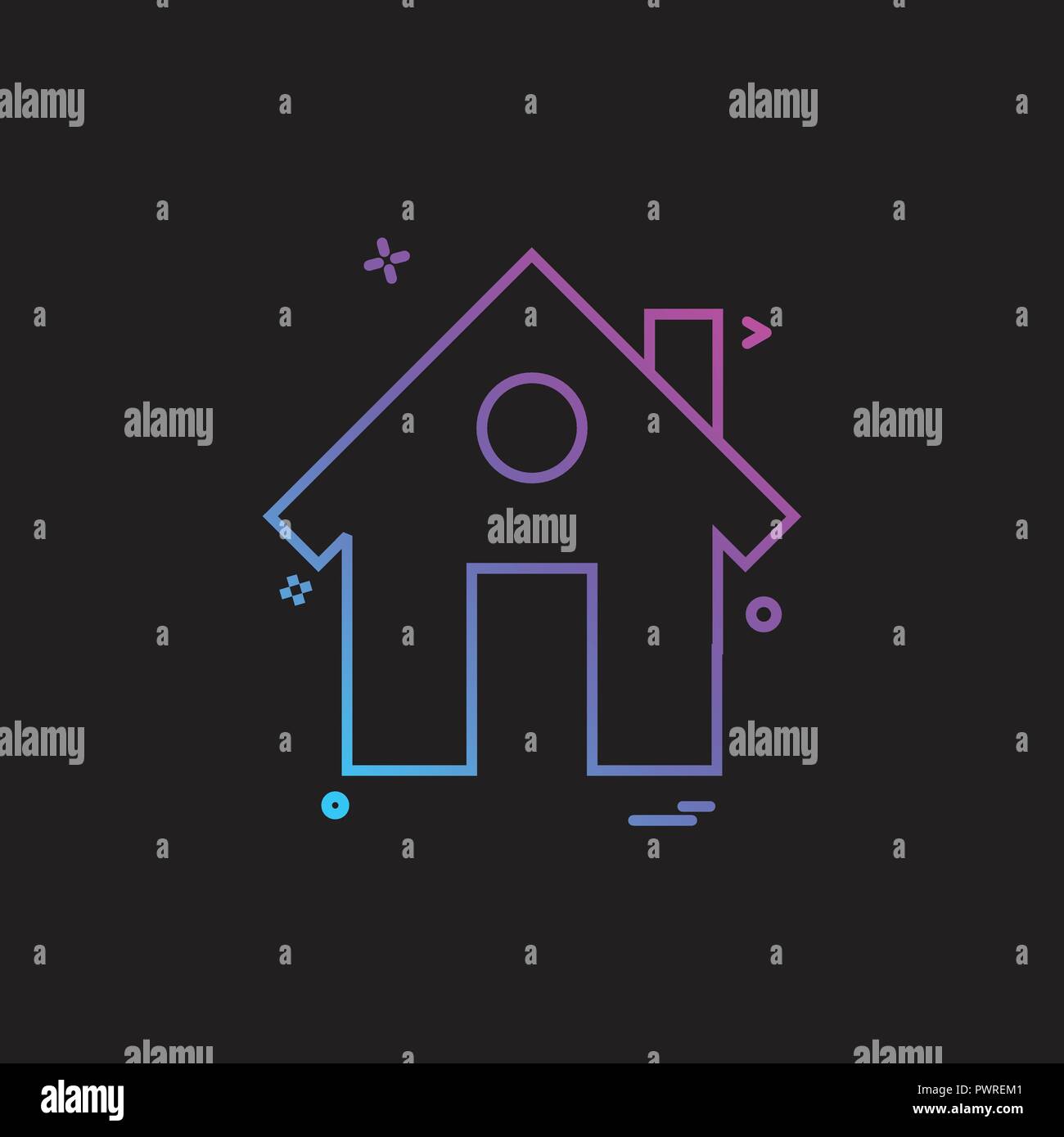 Home icon design vector Stock Vector Image & Art - Alamy