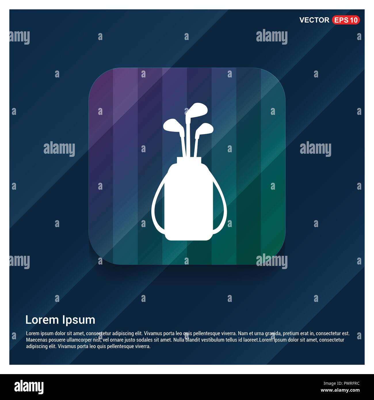 Golf Bat Icon Stock Vector Image & Art - Alamy