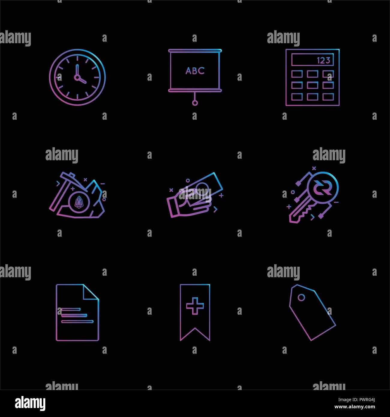 Abc chart Stock Vector Images - Alamy