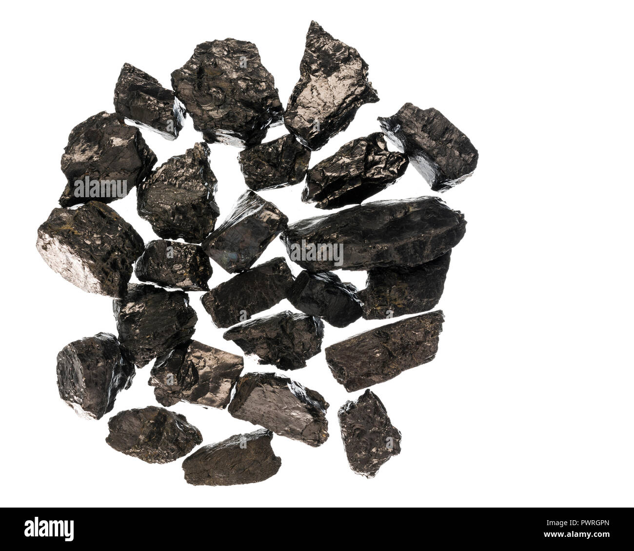 coal stone on white isolated Stock Photo - Alamy