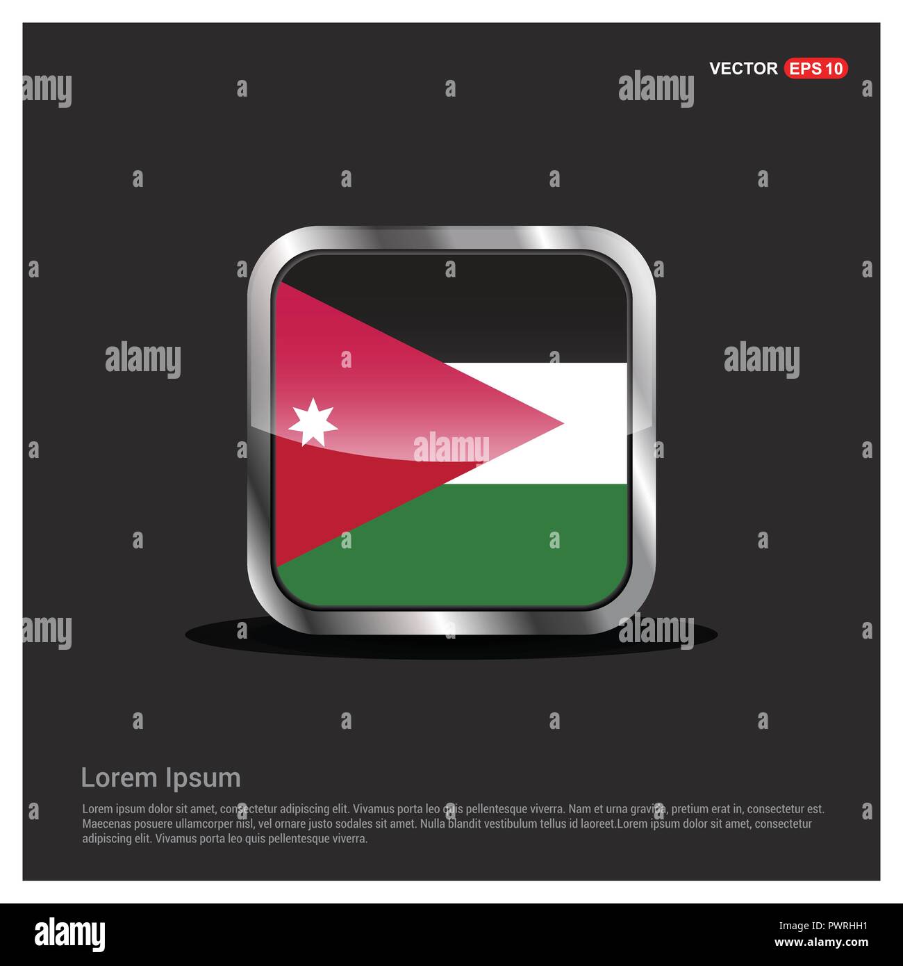 Jordan flag design vector Stock Vector Image & Art - Alamy