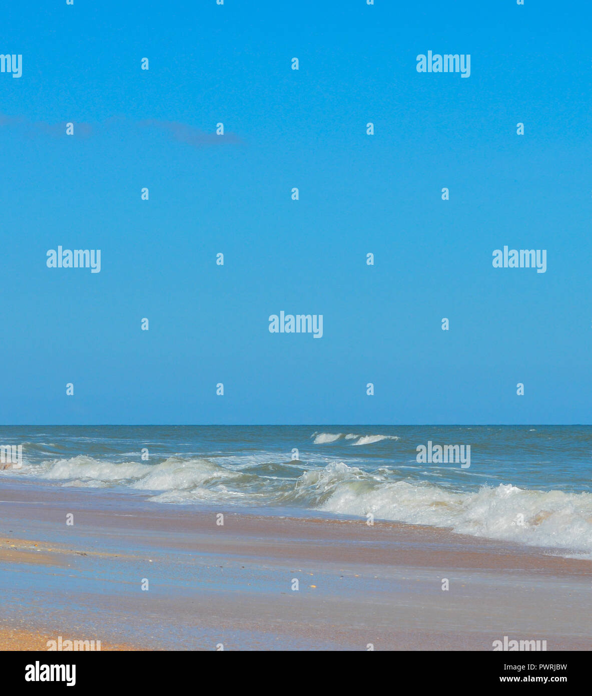 North Beach Guana River Preserve on the Atlantic Ocean in Florida Stock ...