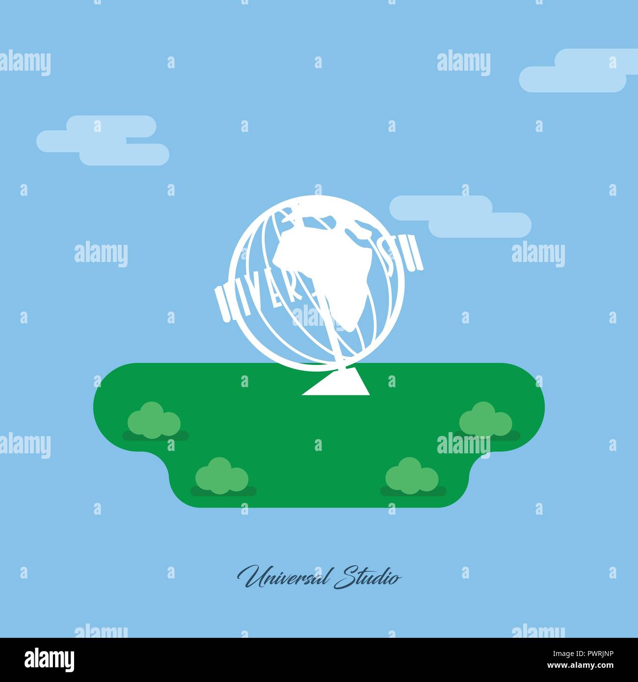 World Famous monuments and landmarks design with light blue background ...