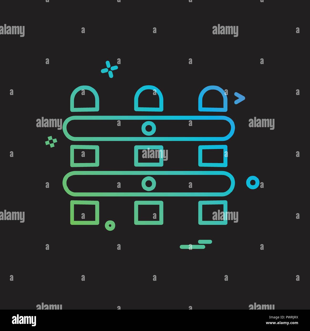 Wall Boundary icon design vector Stock Vector Image & Art - Alamy