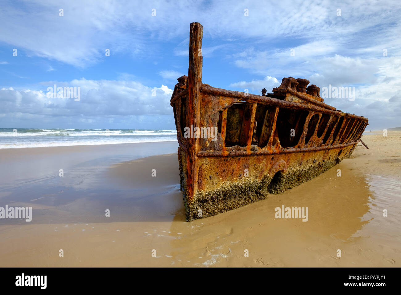SS Maheno Wreck - Fraser Island Stock Photo - Alamy