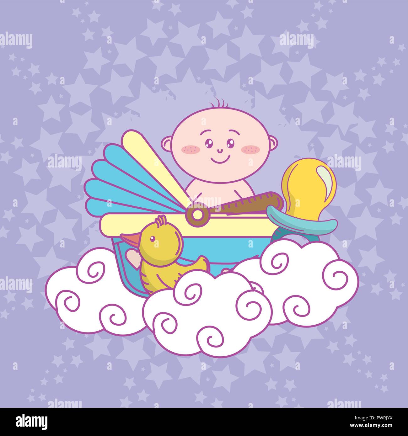 Baby shower cartoons Stock Vector Image & Art - Alamy