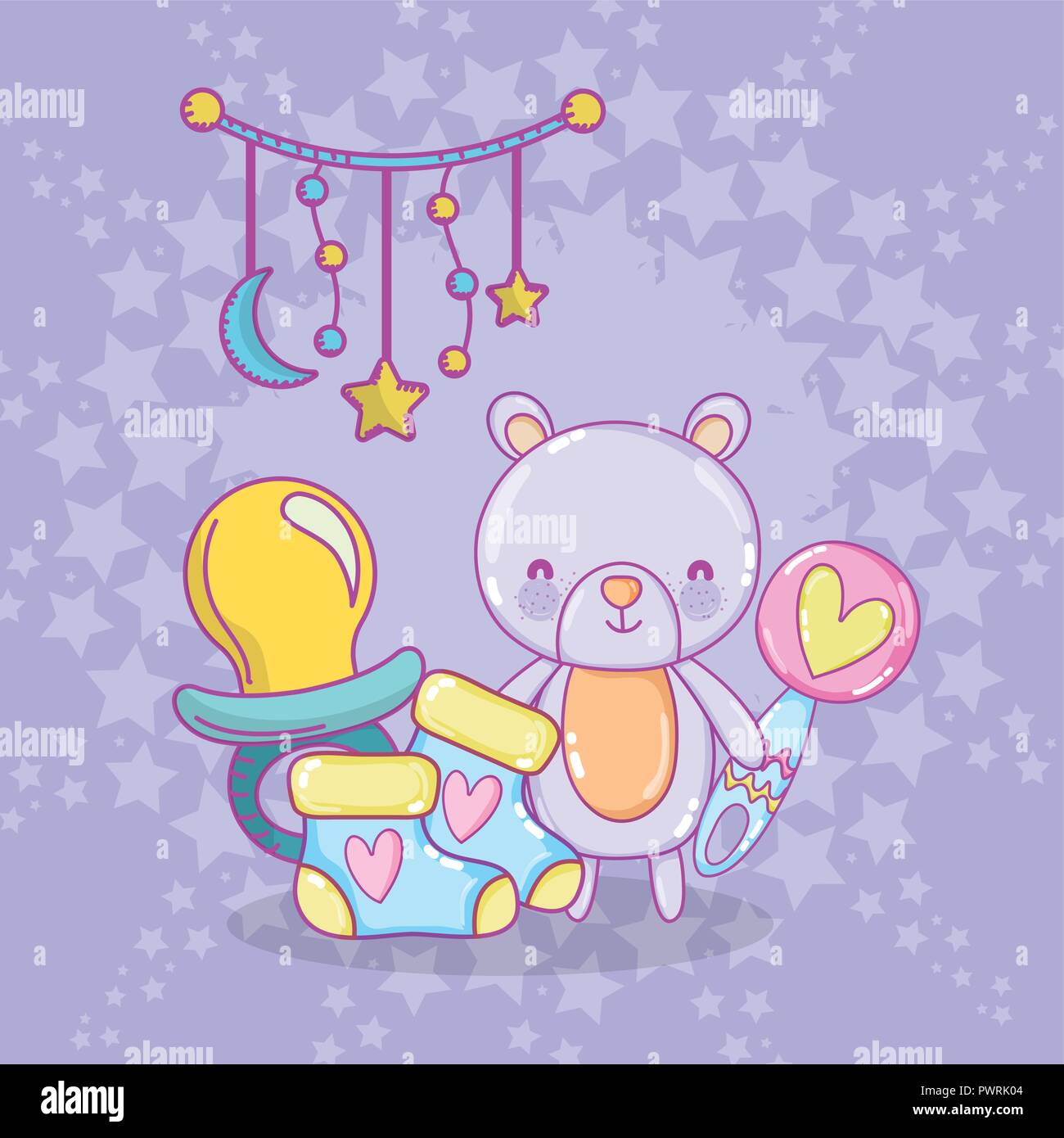 Baby shower cartoons Stock Vector Image & Art - Alamy