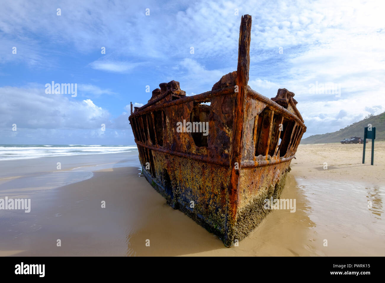 SS Maheno Wreck - Fraser Island Stock Photo - Alamy