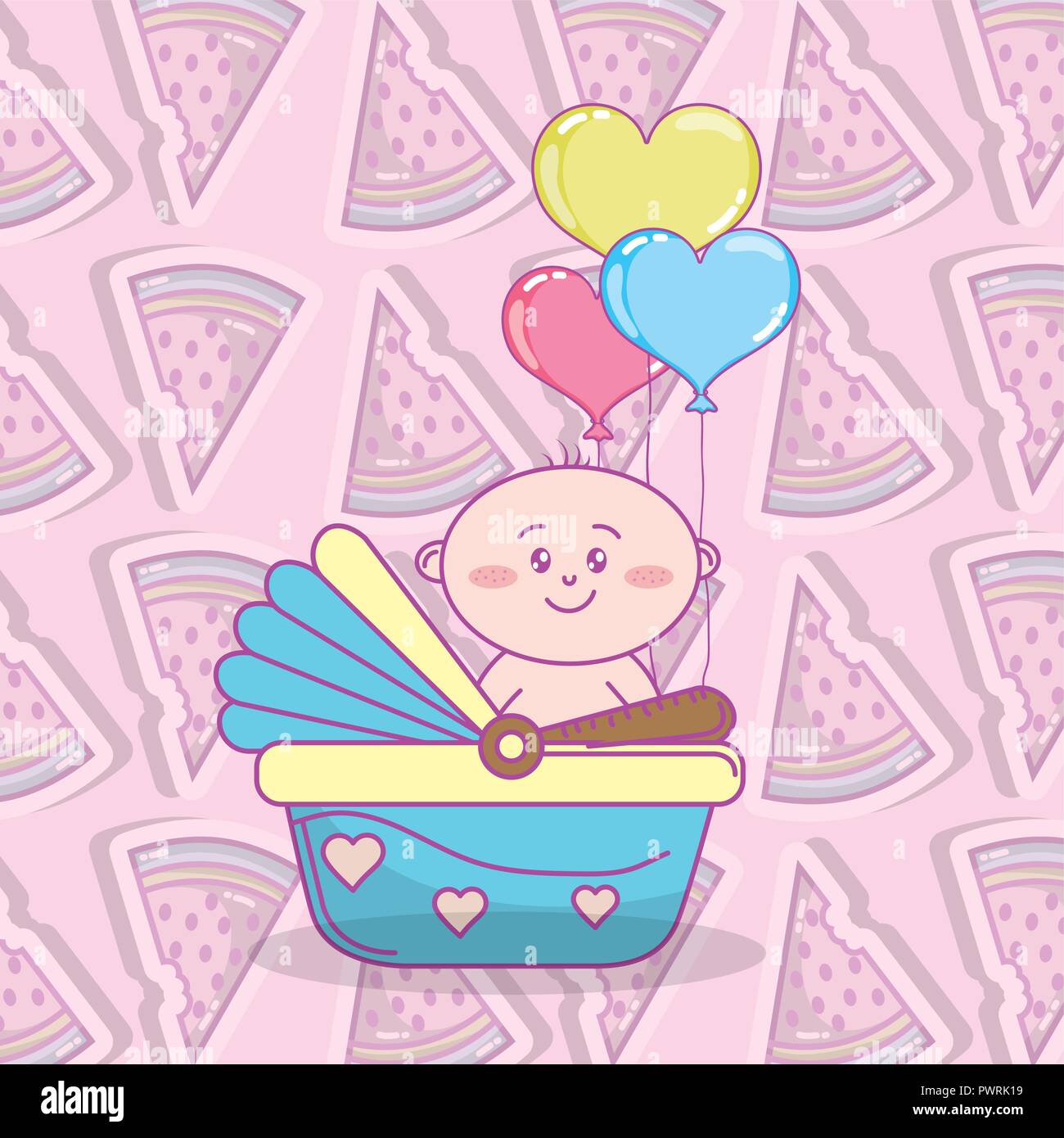 Baby shower cartoons Stock Vector Image & Art - Alamy