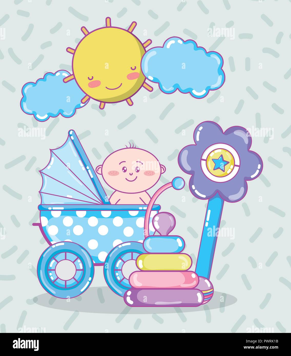 Baby shower cartoons Stock Vector Image & Art - Alamy