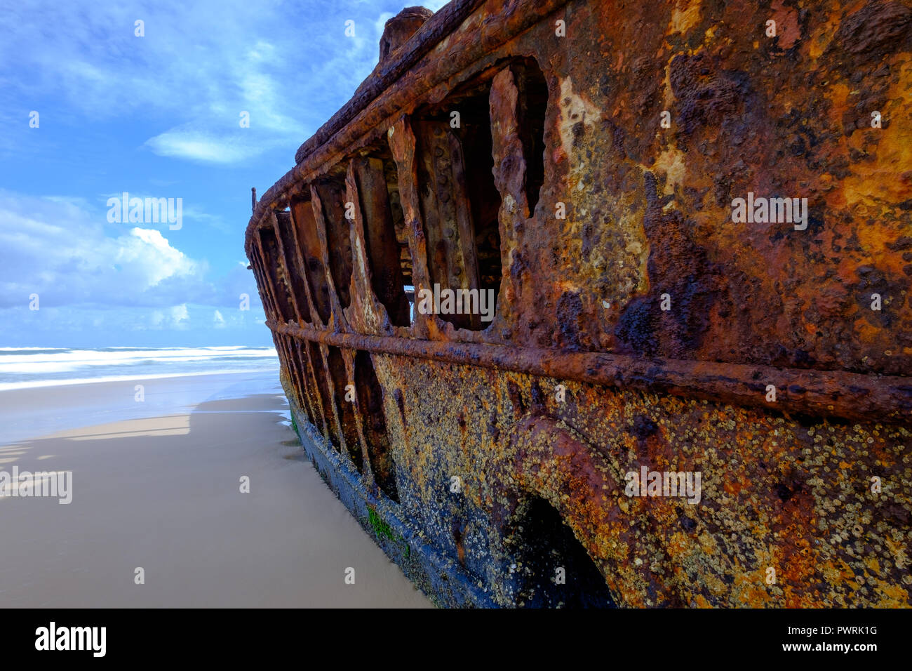 SS Maheno Wreck - Fraser Island Stock Photo - Alamy