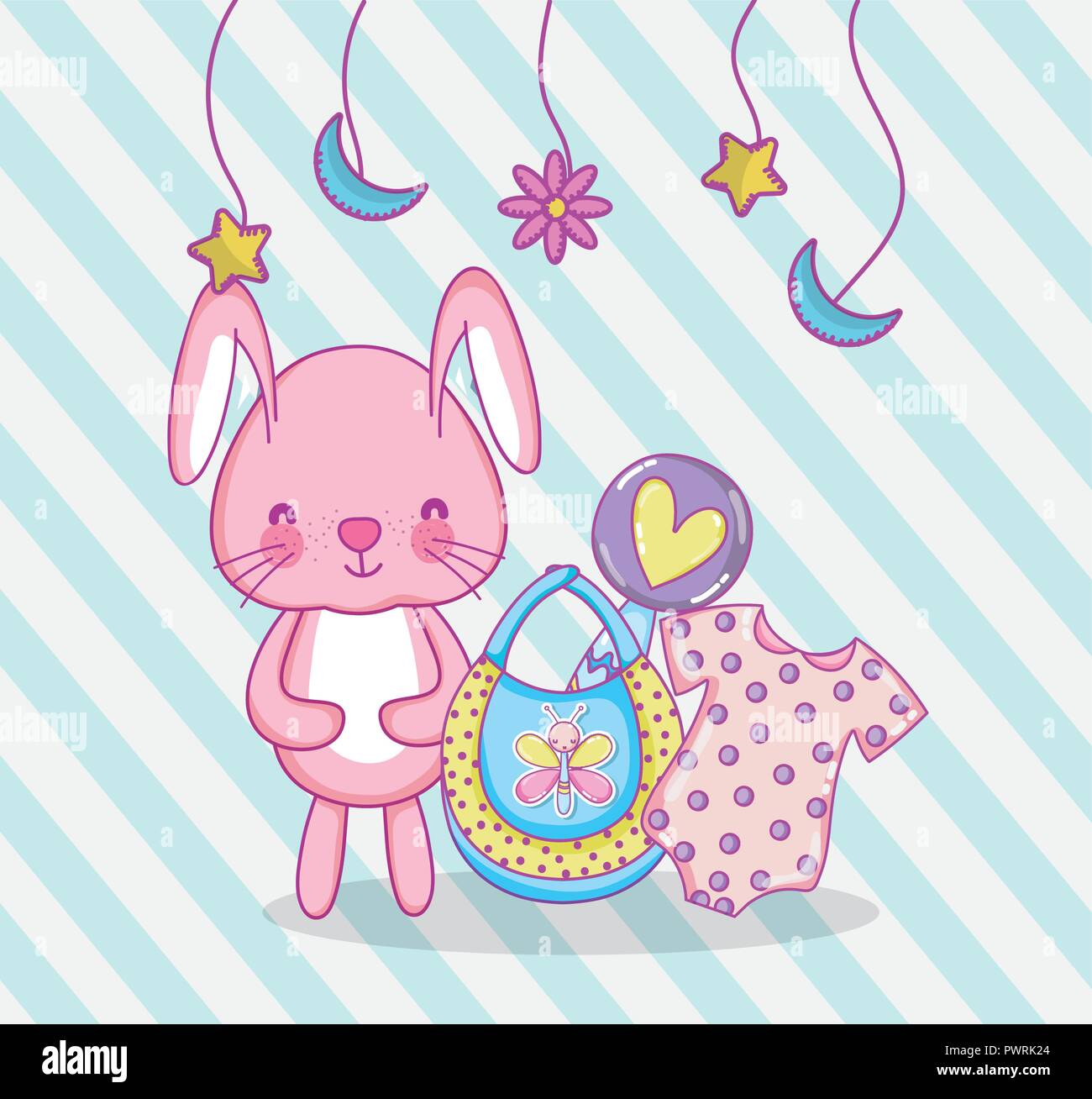 Baby shower cartoons Stock Vector Image & Art - Alamy
