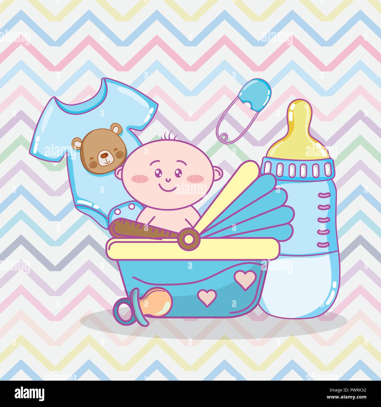 Baby shower cartoons Stock Vector Image & Art - Alamy