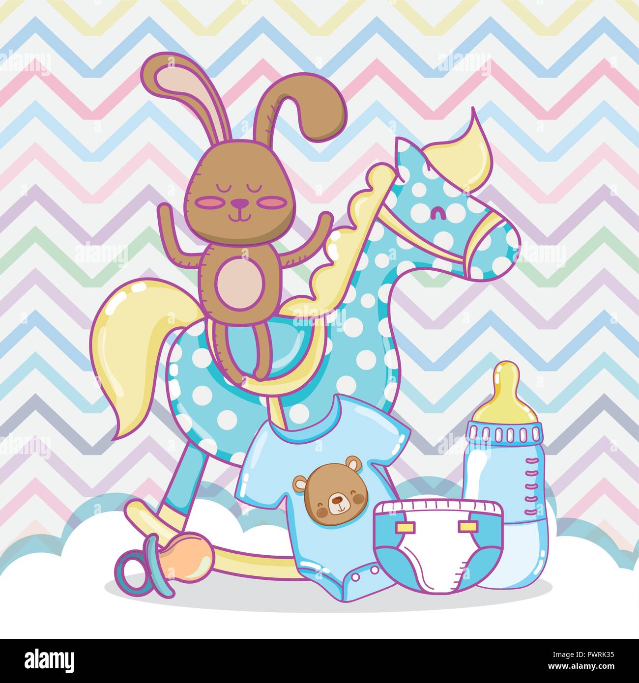 Baby shower cartoons Stock Vector Image & Art - Alamy
