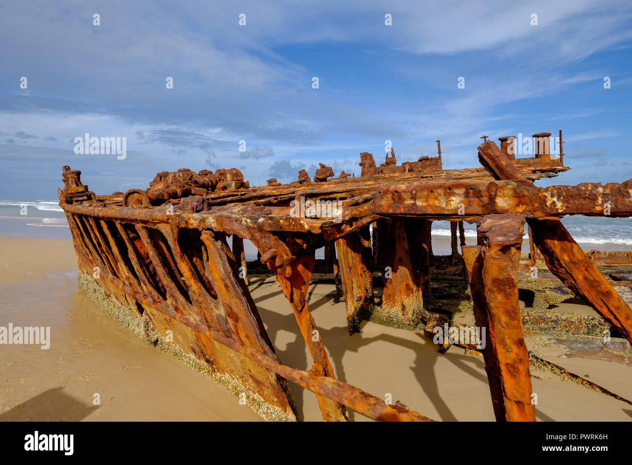 SS Maheno Wreck - Fraser Island Stock Photo - Alamy