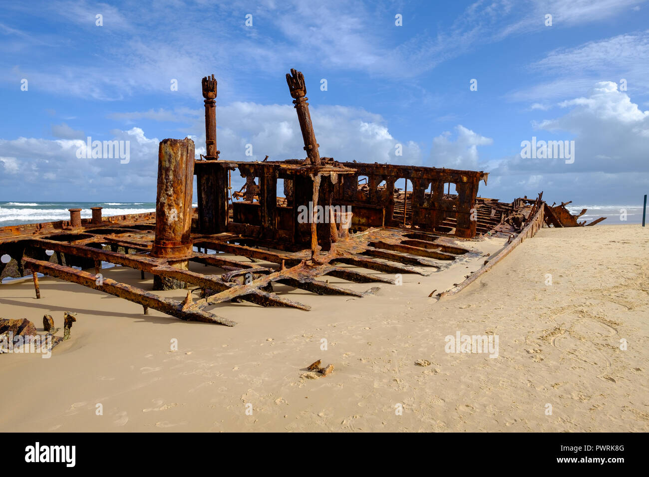 SS Maheno Wreck - Fraser Island Stock Photo - Alamy