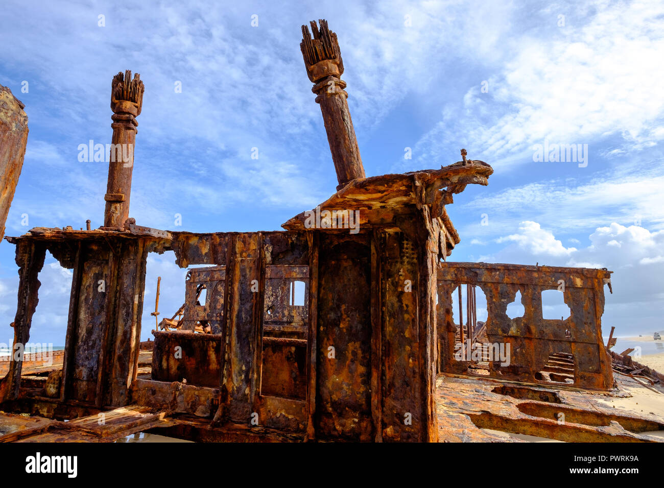 SS Maheno Wreck - Fraser Island Stock Photo - Alamy