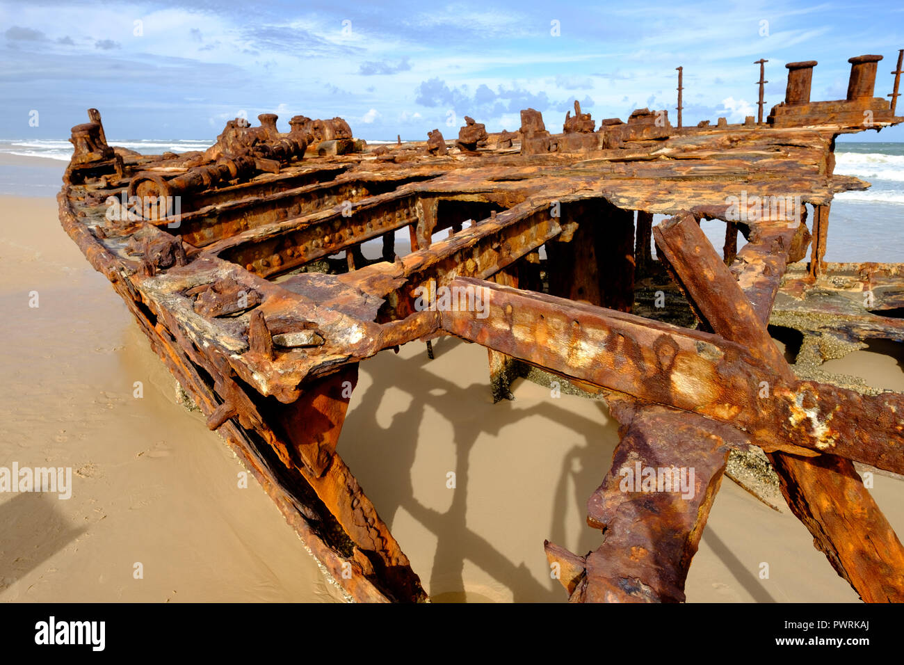 SS Maheno Wreck - Fraser Island Stock Photo - Alamy