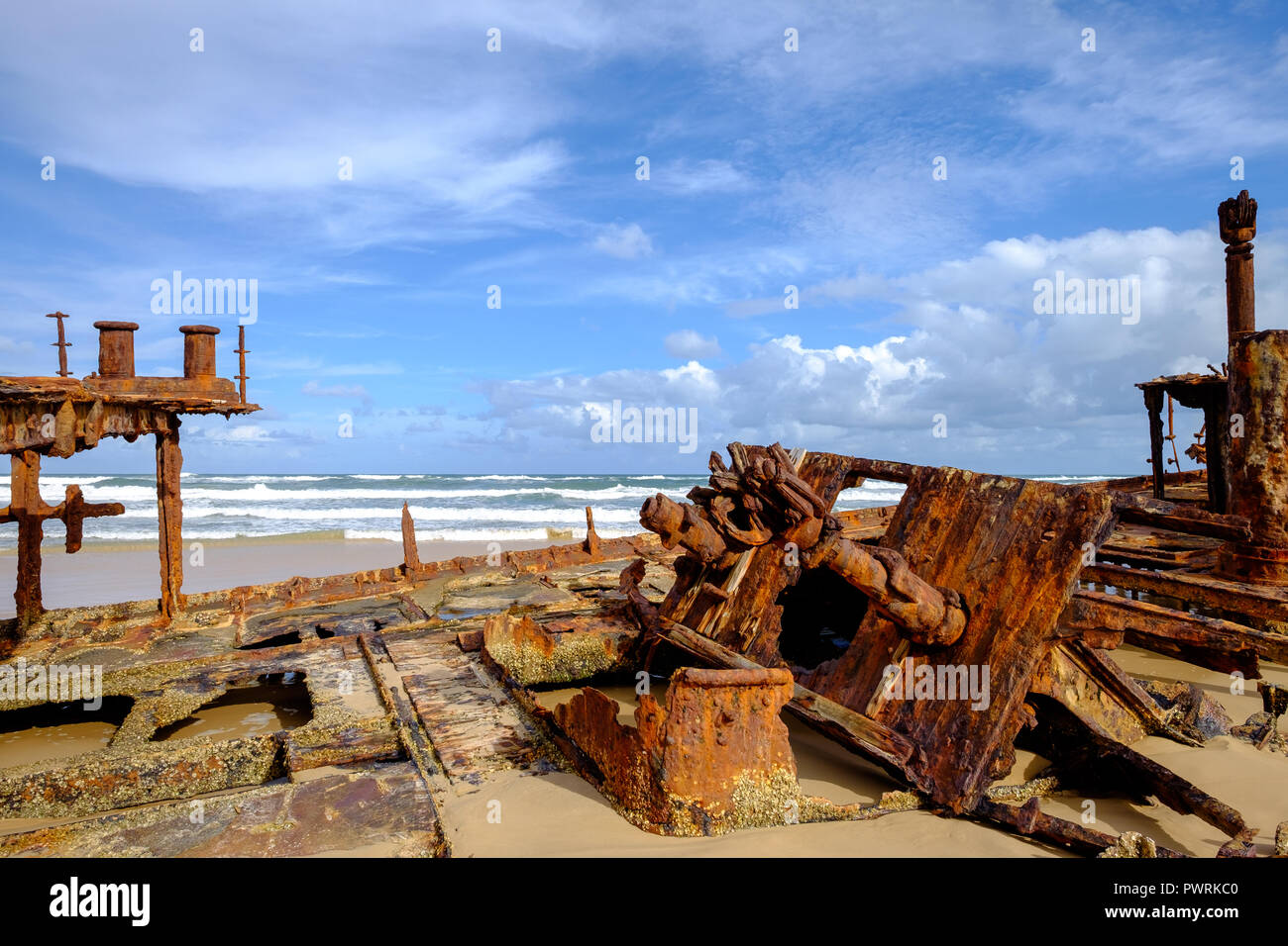 SS Maheno Wreck - Fraser Island Stock Photo - Alamy