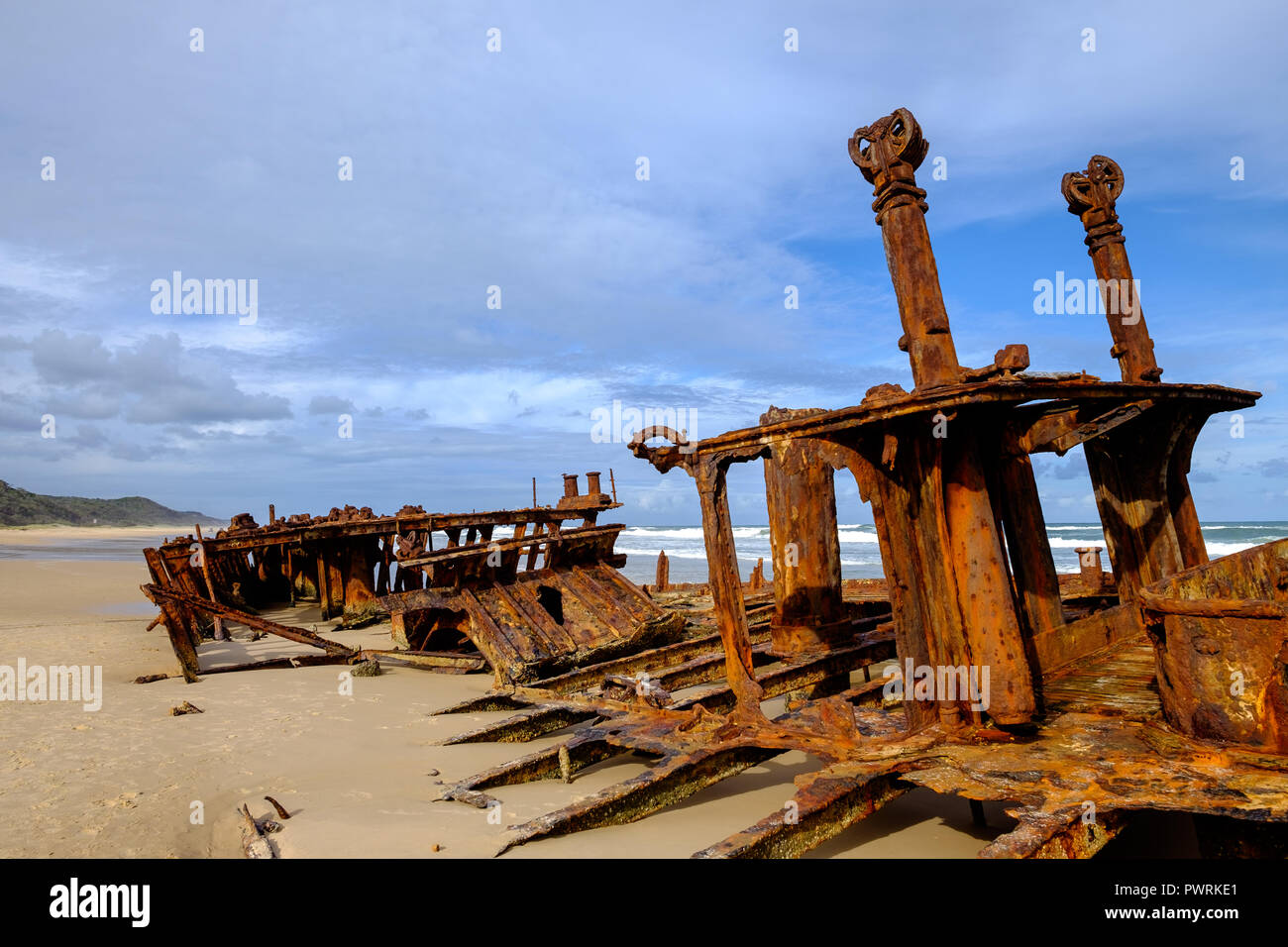 SS Maheno Wreck - Fraser Island Stock Photo - Alamy