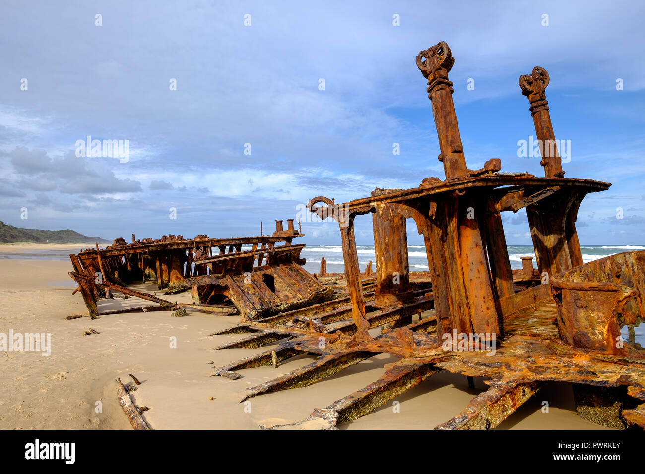 SS Maheno Wreck - Fraser Island Stock Photo - Alamy