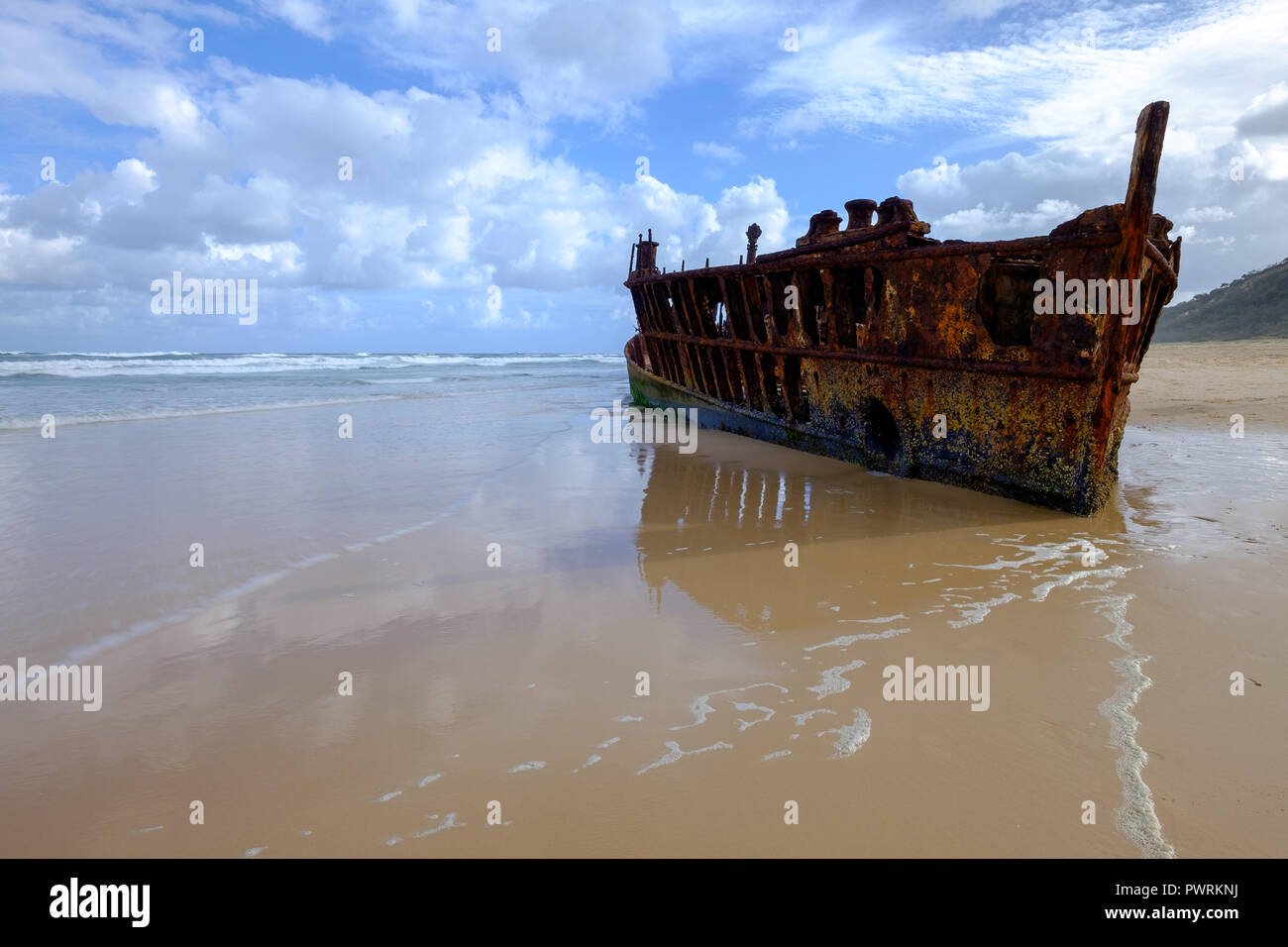 SS Maheno Wreck - Fraser Island Stock Photo - Alamy