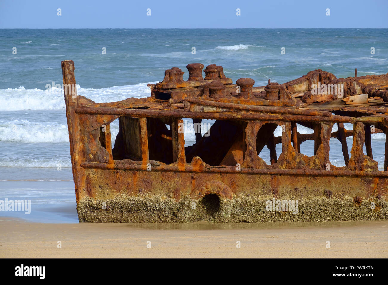 SS Maheno Wreck - Fraser Island Stock Photo - Alamy