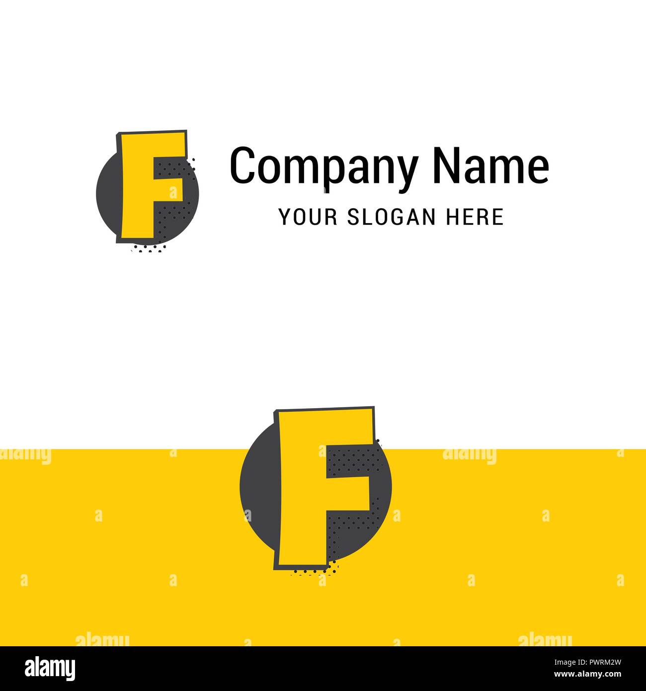 Alphabetical logo design with creative typography vector Stock Vector ...