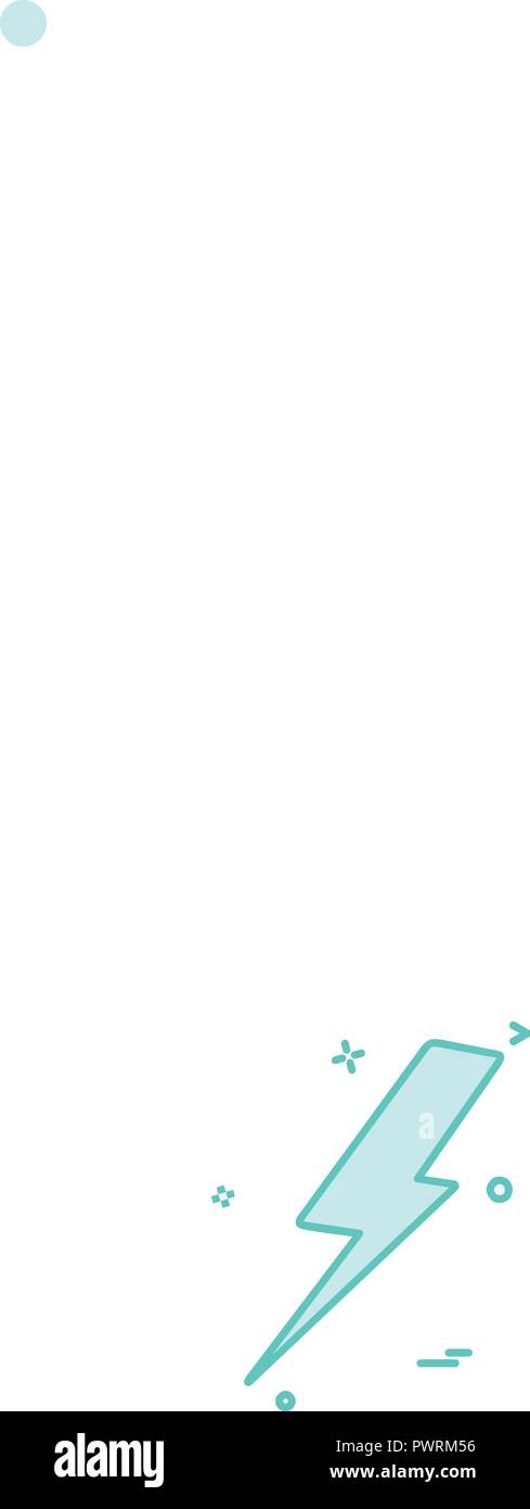 Thunder icon design vector Stock Vector Image & Art - Alamy