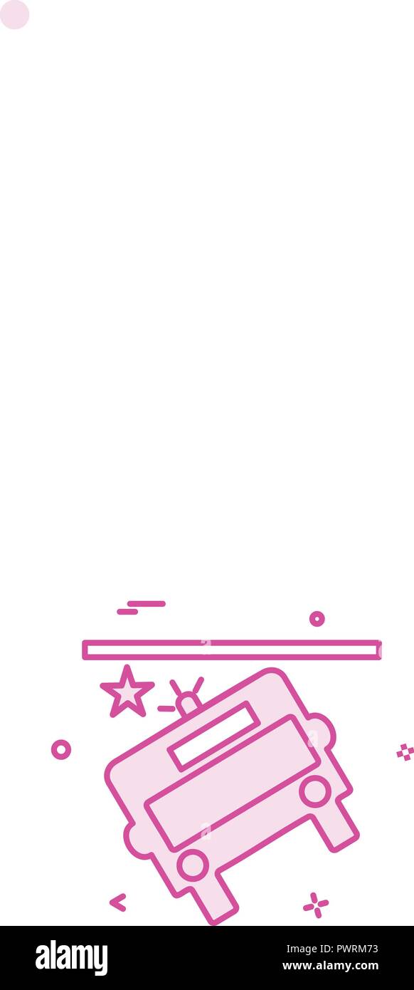 Bus accident icon design vector Stock Vector Image & Art - Alamy