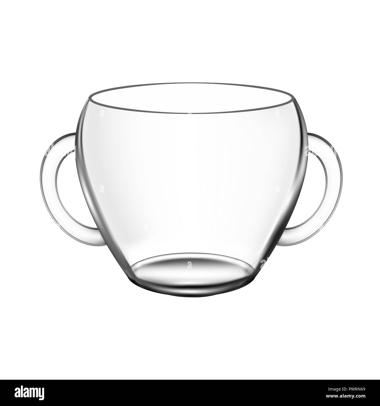 Photorealistic vector glass with handles Stock Vector Image & Art - Alamy