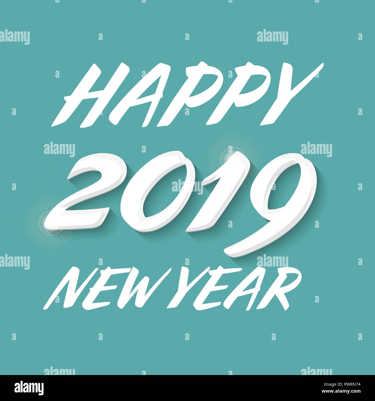 2019 new year handwritten Stock Vector Images - Alamy
