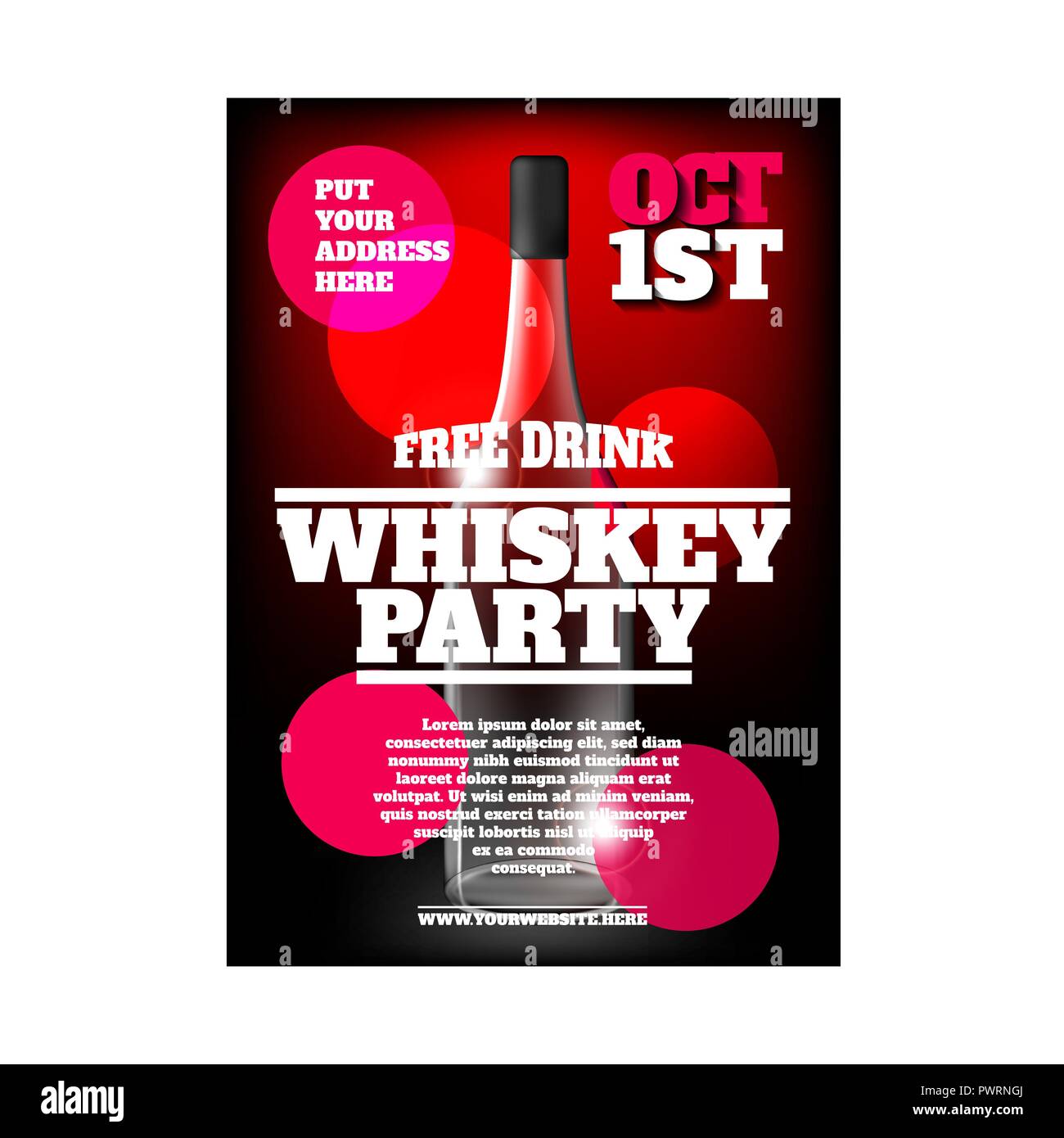 Vintage whiskey advertisement Stock Vector Images - Alamy