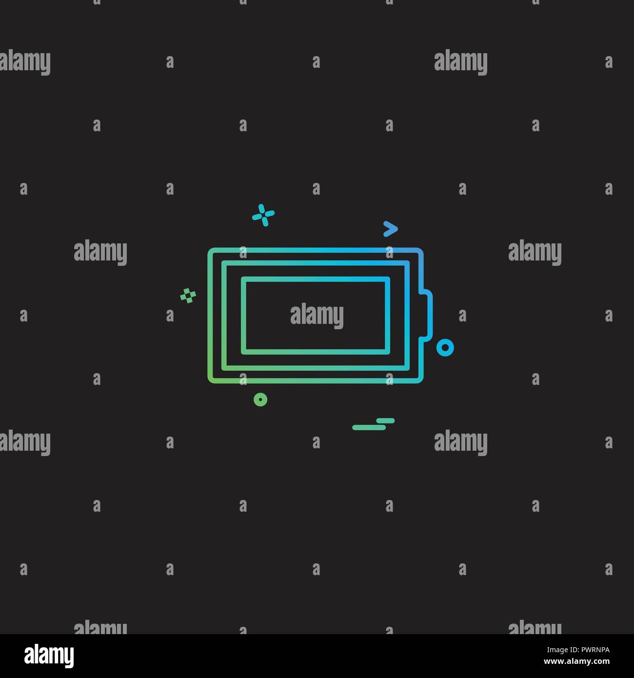 Battery icon design vector Stock Vector Image & Art - Alamy