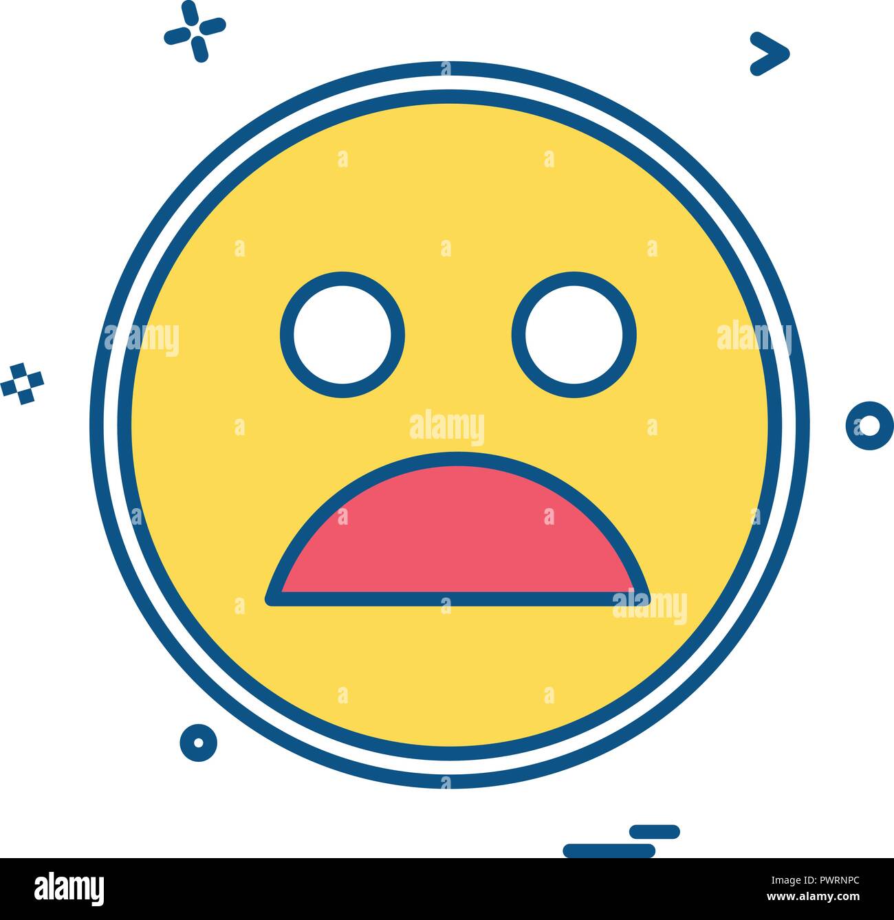 Sad Emoji icon design vector Stock Vector Image & Art - Alamy