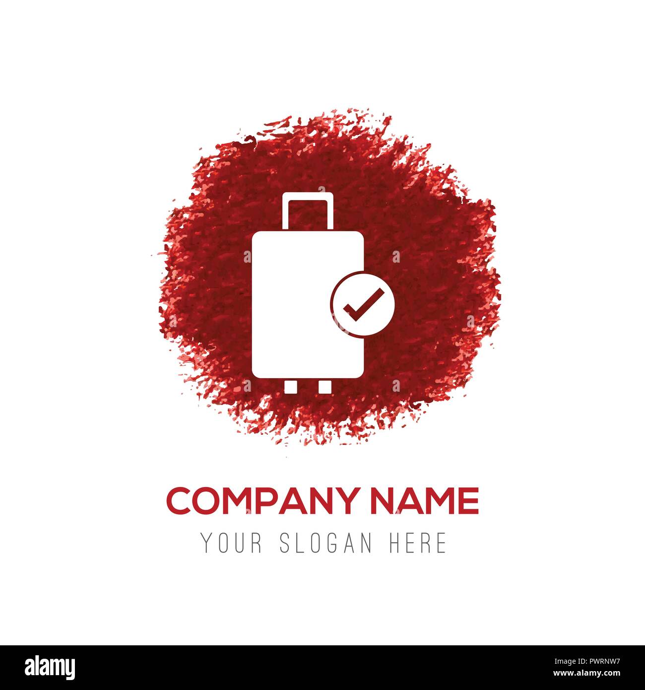 Watercolor baggage Stock Vector Images - Alamy