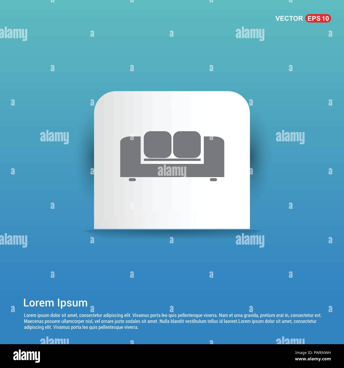 Button back sofa Stock Vector Images - Alamy