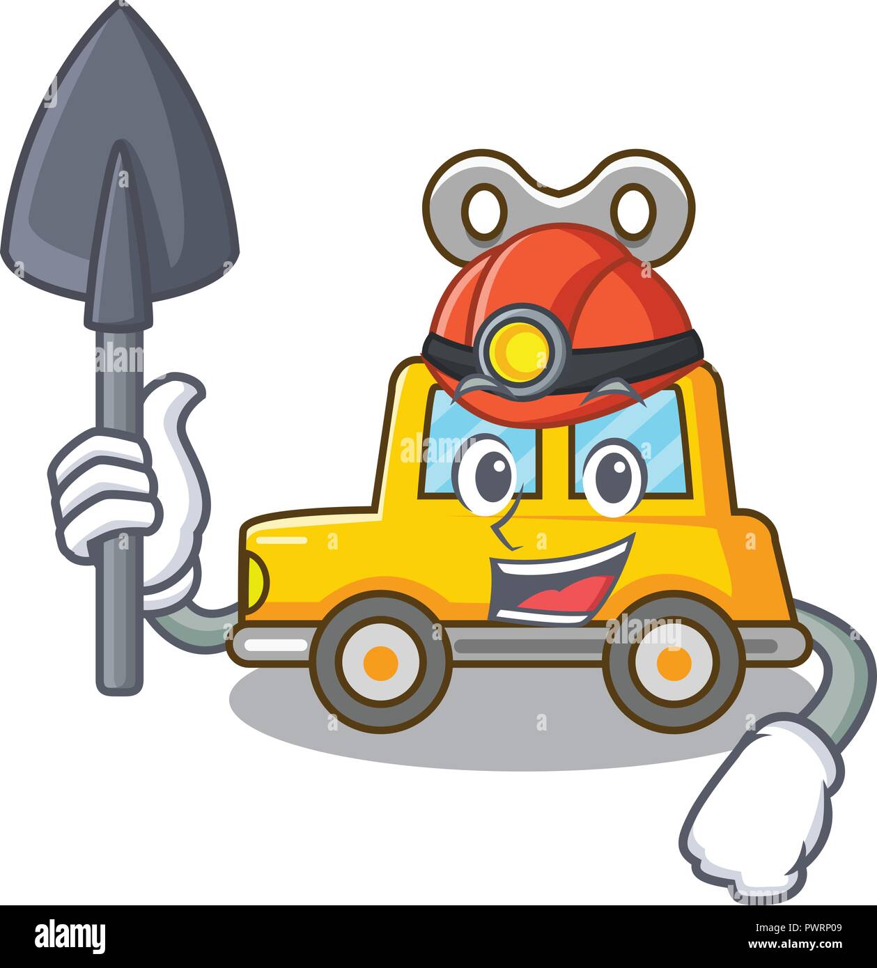 Miner cartoon clockwork toy car for gift Stock Vector Image & Art - Alamy