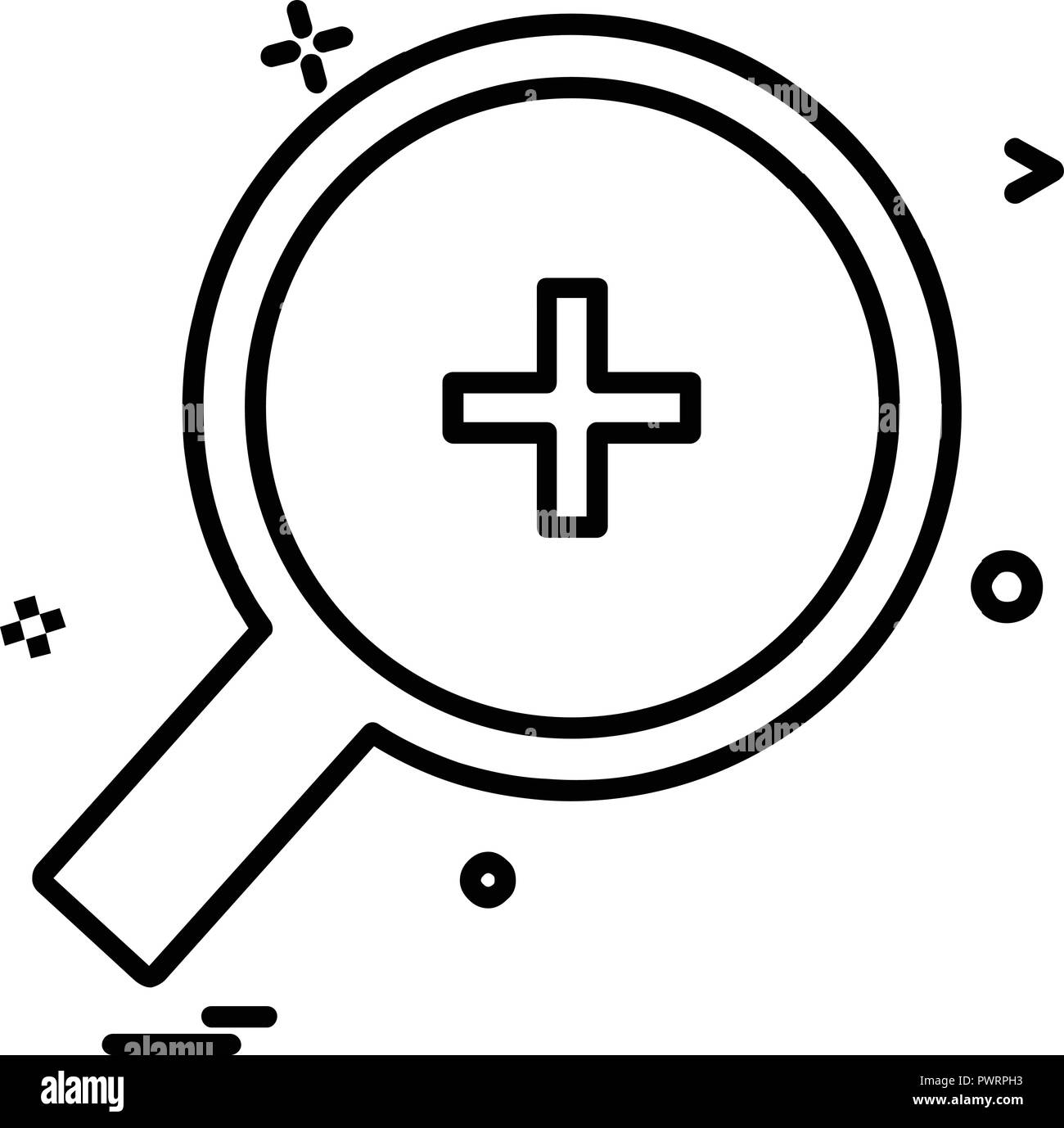 Zoom icon design vector Stock Vector Image & Art - Alamy