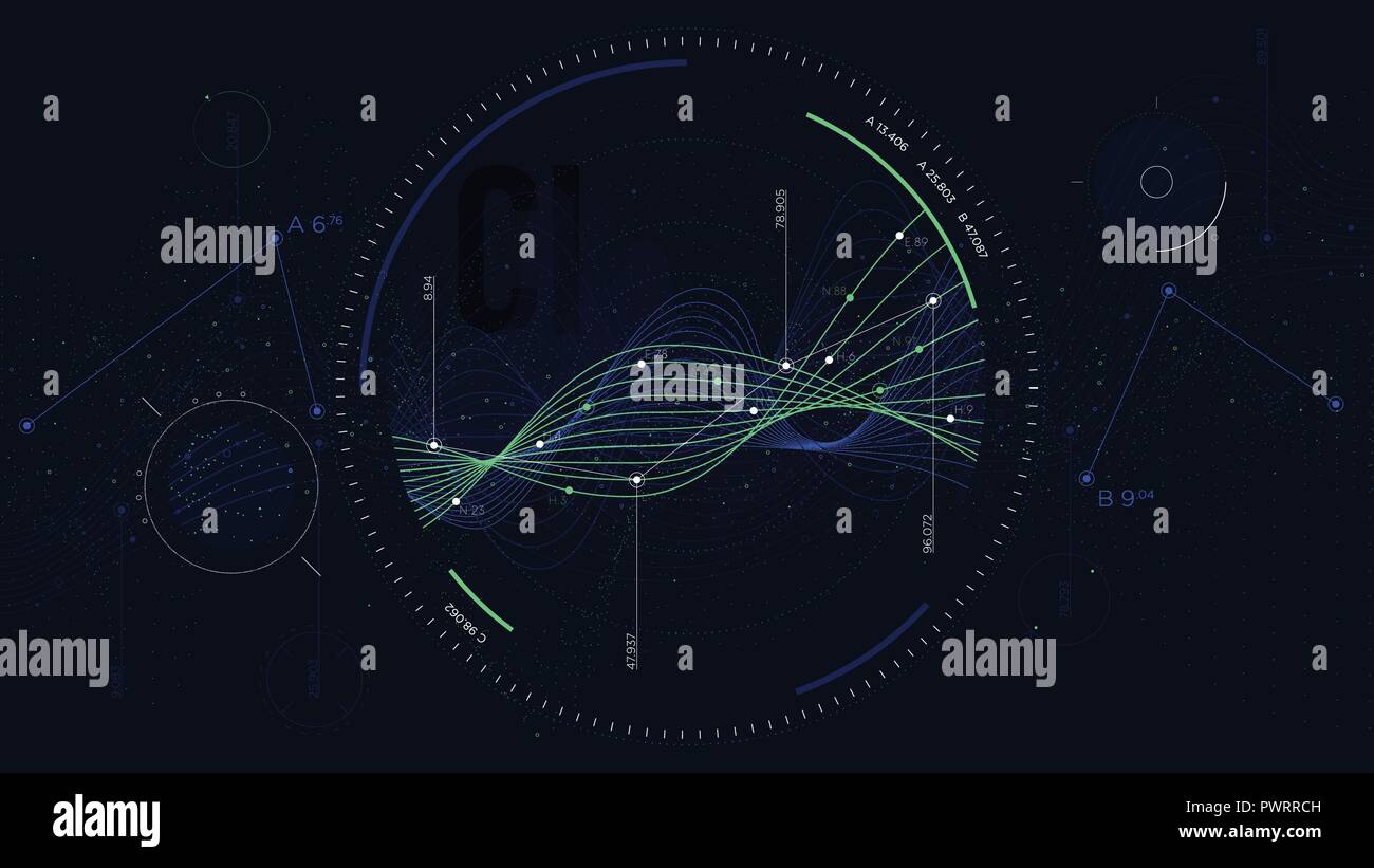 Big data network visualization, Interface screen infographic digital ... Big data network visualization, Interface screen infographic digital ...