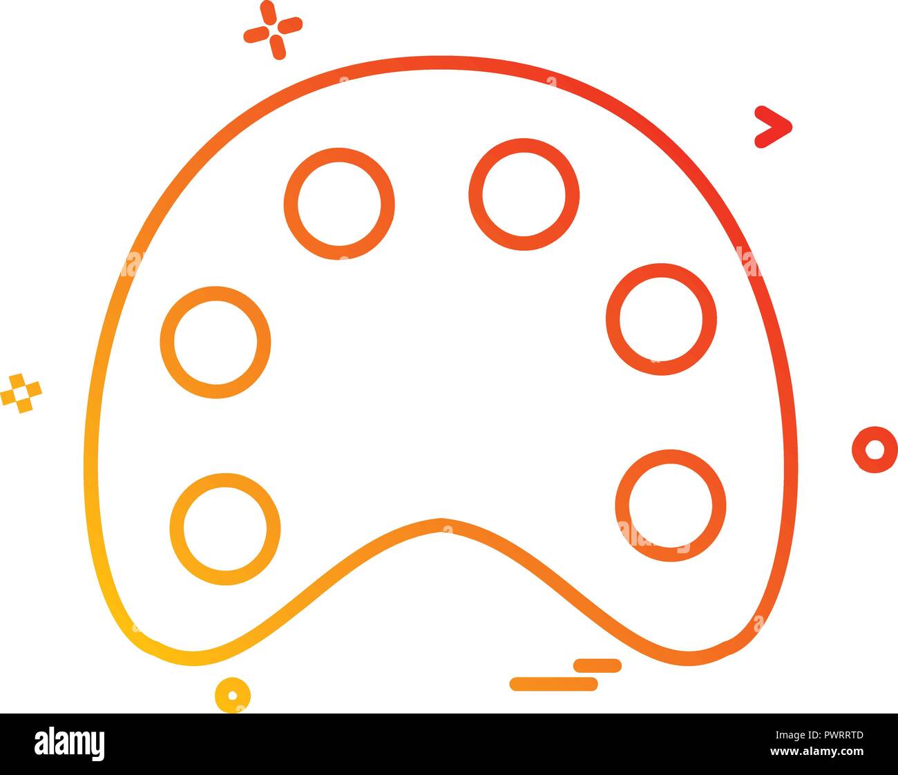 Color Palette Paint icon design vector Stock Vector Image & Art - Alamy