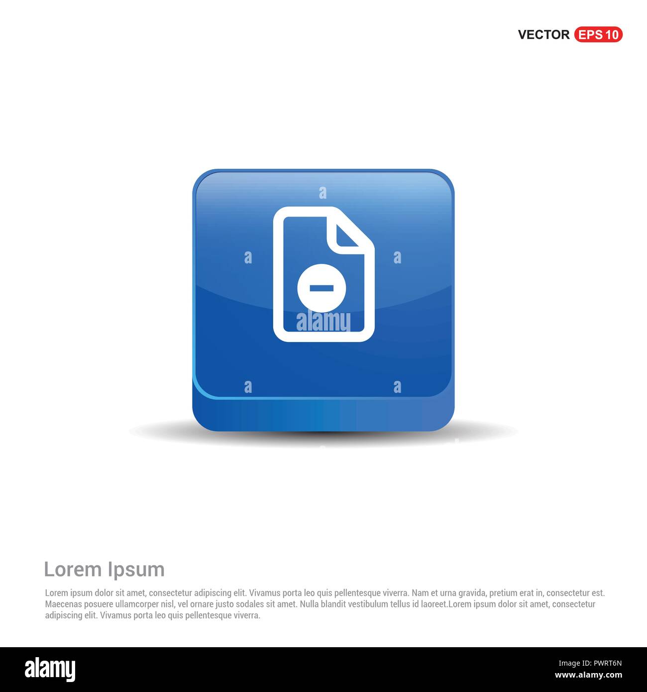 Computer Files Icons - 3d Blue Button Stock Vector Image & Art - Alamy