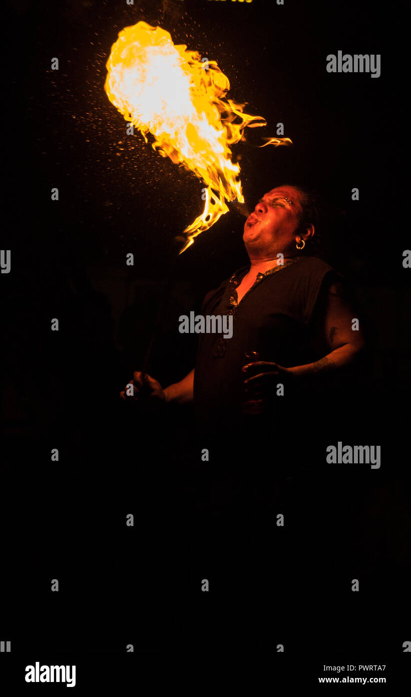 Fire eater circus hi-res stock photography and images - Alamy