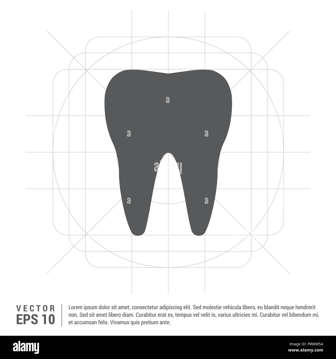 Vector Tooth Icon Stock Vector Image & Art - Alamy