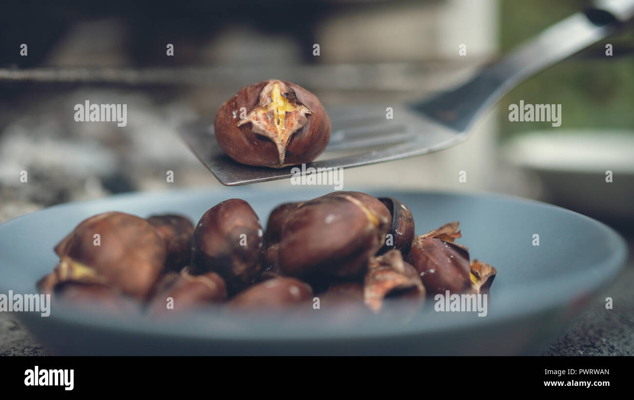 Chestnut grill hi-res stock photography and images - Alamy