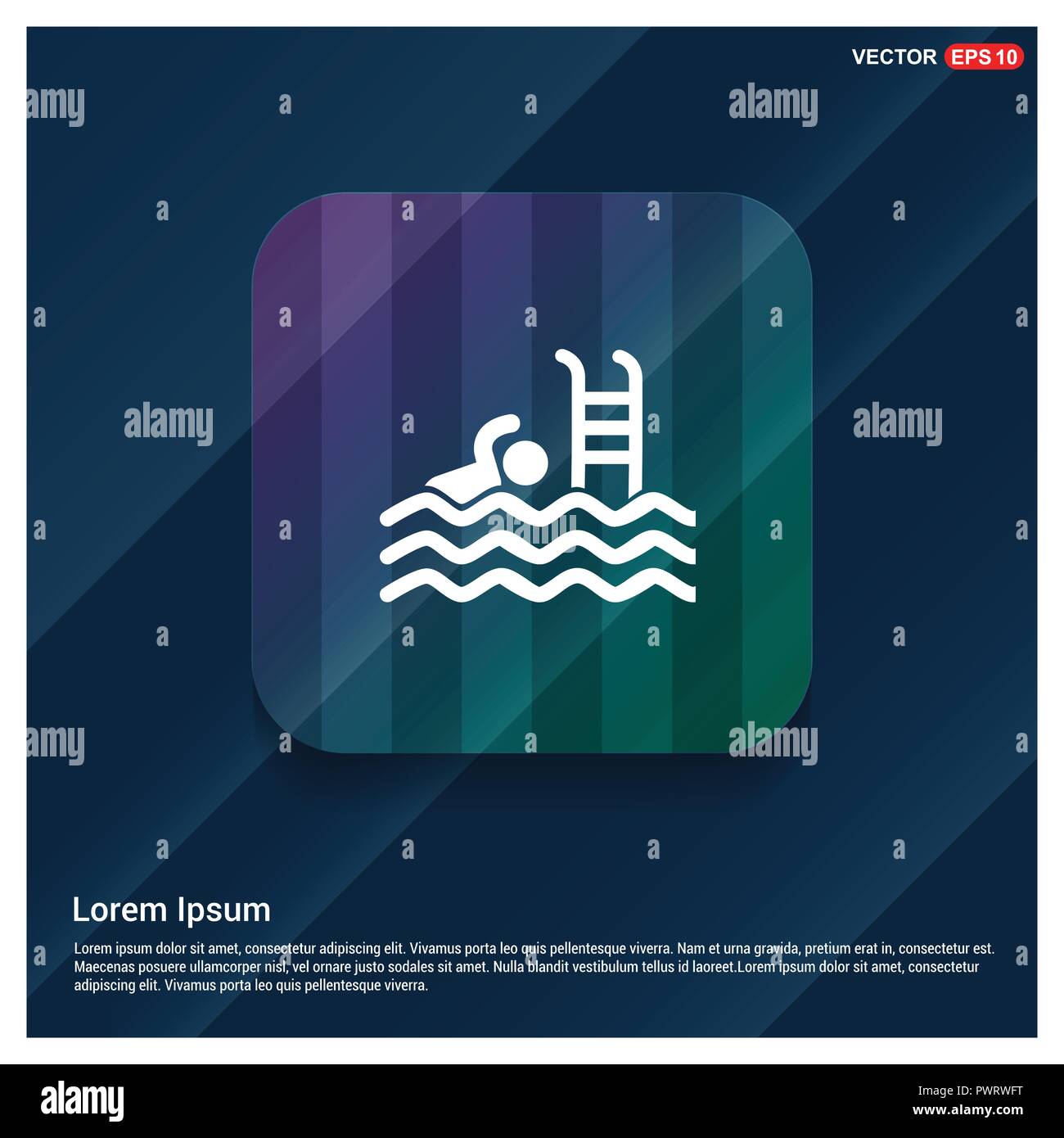 Swimming Icon - Free vector icon Stock Vector Image & Art - Alamy