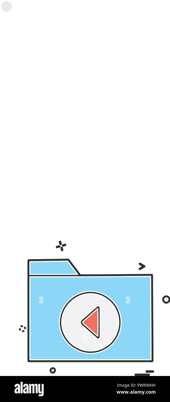 Folder icon design vector Stock Vector Image & Art - Alamy