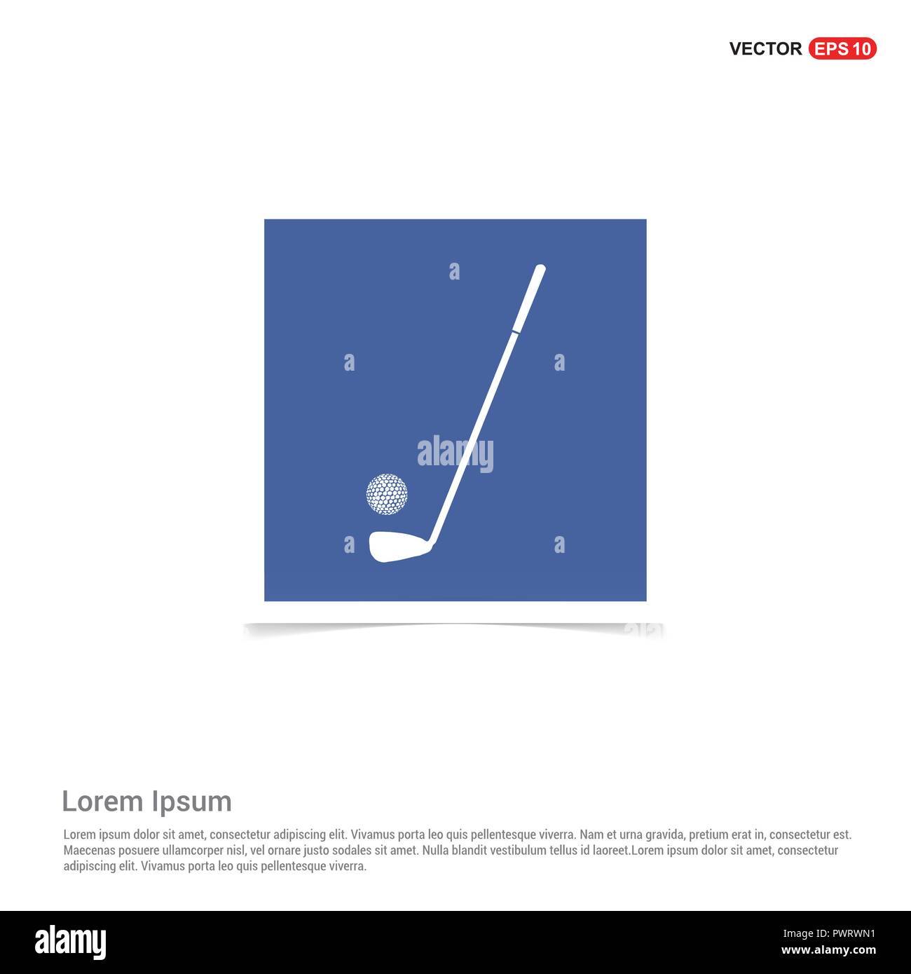 Golf swing photo illustration Stock Vector Images - Alamy