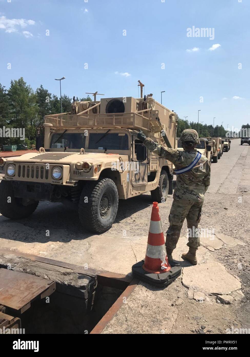 Variety military vehicles move hi-res stock photography and images - Alamy